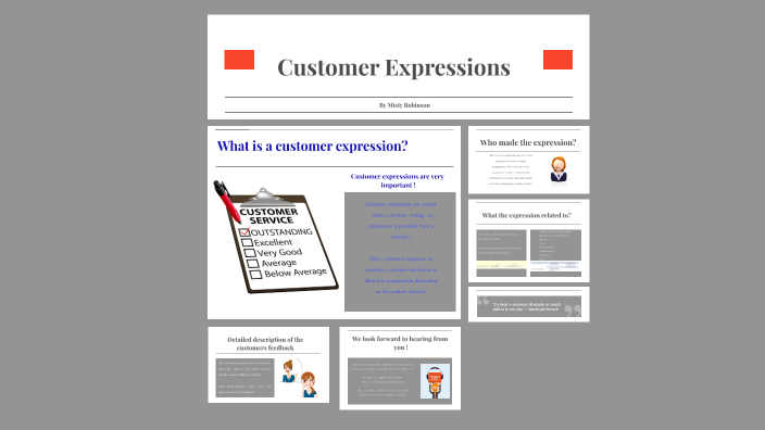 Customer Expressions by misty robinson on Prezi