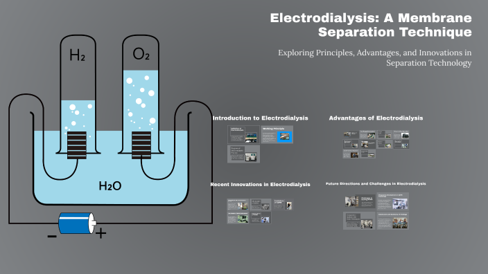 Electrodialysis- Membrane separation technique by Archit Velankar on Prezi
