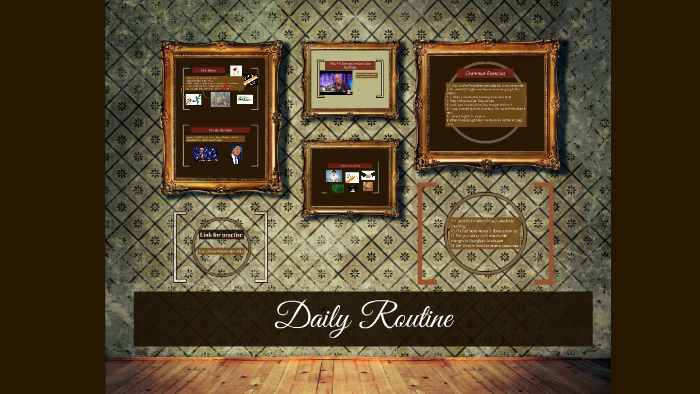 Daily Routine by Julia Cano