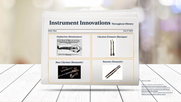 Instrument Innovations Throughout History by Katie Mun on Prezi