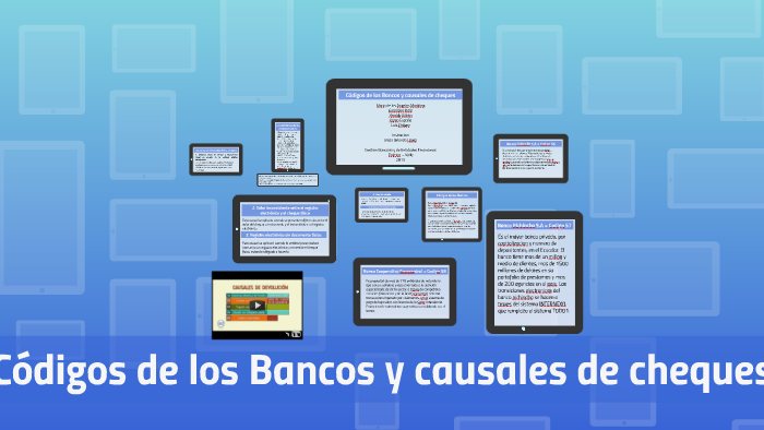 Códigos de los Bancos y causales de cheques by Yeraldy Villota Londoño ...