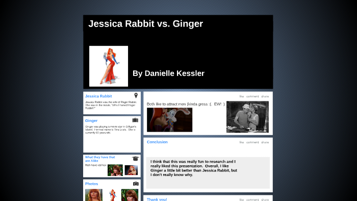 Jessica Rabbit vs. Ginger by Upper Elementary on Prezi