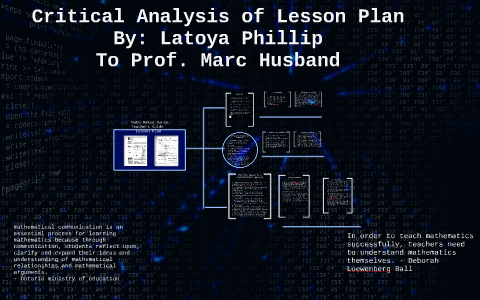 Critical Analysis of Lesson Plan by on Prezi