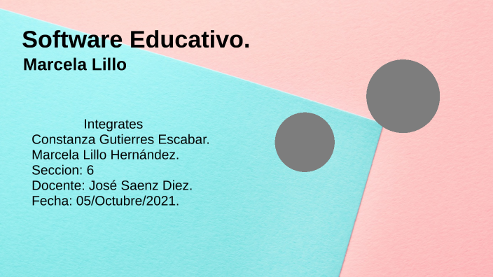 Software Educativo. by Marcela Andrea Lillo Hern ndez on Prezi
