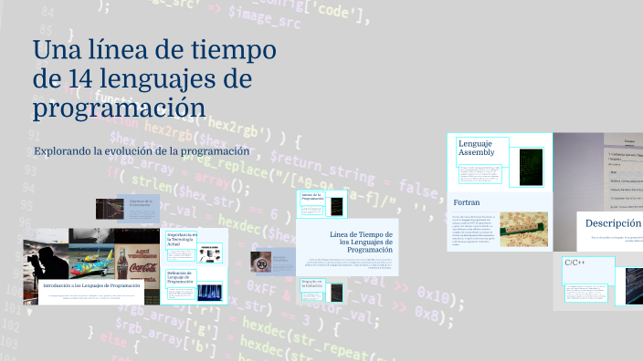 Una línea de tiempo de 14 lenguajes de programación by melody de la ...