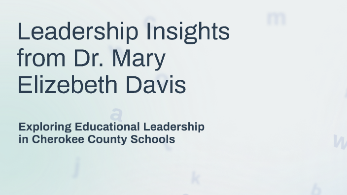 Leadership Insights from Dr. Mary Elizebeth Davis by Antonio Mattox on ...