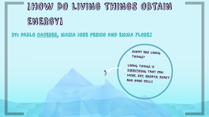 ¡HOW DO LIVING THINGS OBTAIN ENERGY¡ by maria jose perico on Prezi