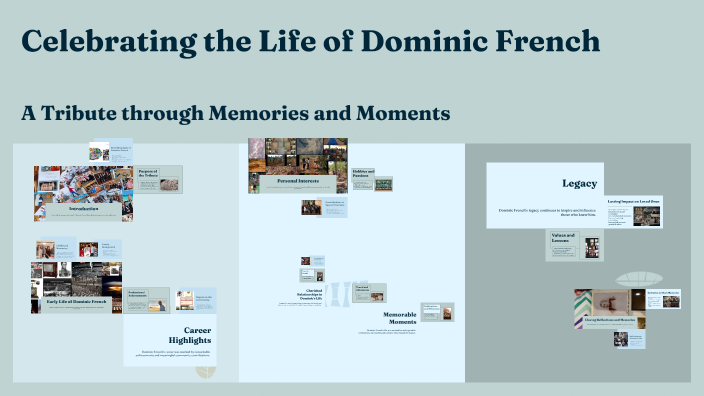 Celebrating the Life of Dominic French by Tina French on Prezi