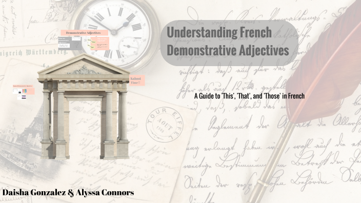 Understanding French Demonstrative Adjectives by daisha on Prezi
