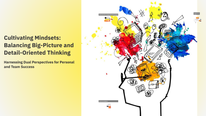 Cultivating Mindsets: Balancing Big-Picture and Detail-Oriented ...