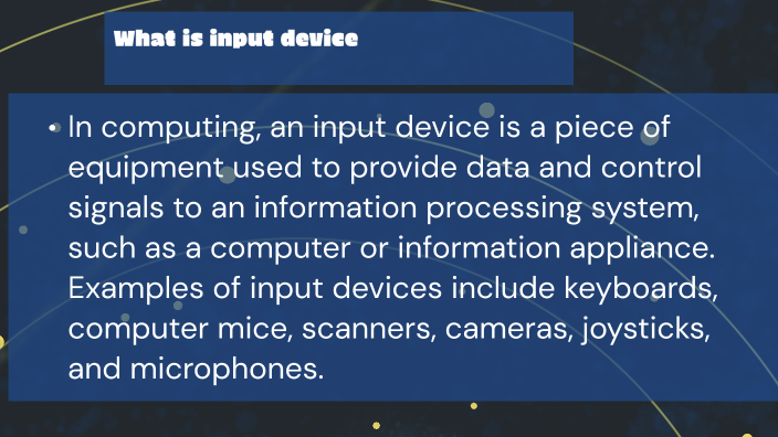 INPUT AND OUTPUT DEVICES by Aaron villan on Prezi