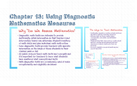 Using Diagnostic Mathematics Measures by Morgan Brown on Prezi