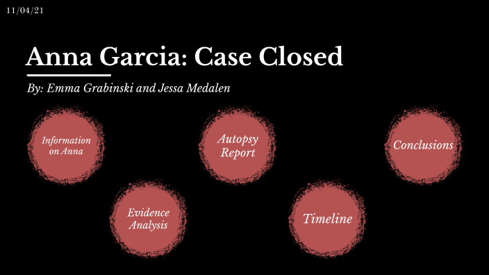 Anna Garcia: Case Closed by Emma Grabinski on Prezi