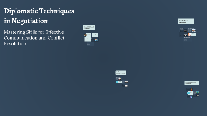 Diplomatic Techniques in Negotiation by Firdavs Sultonov on Prezi