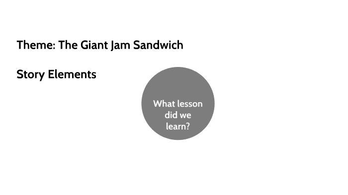 Story Elements The Giant Jam Sandwich by Monica Moore on Prezi