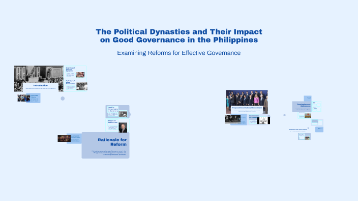 The Political Dynasties and Their Impact on Good Governance in the ...