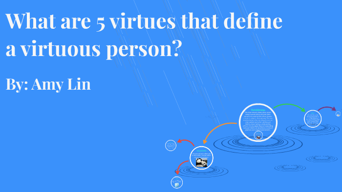 What are 5 virtues that define a virtuous person? by Amy Lin on Prezi