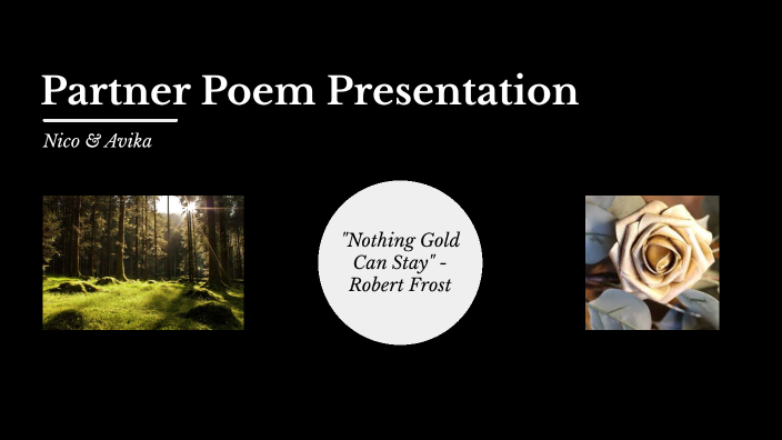Partner poem presentation by Avika Kumar on Prezi