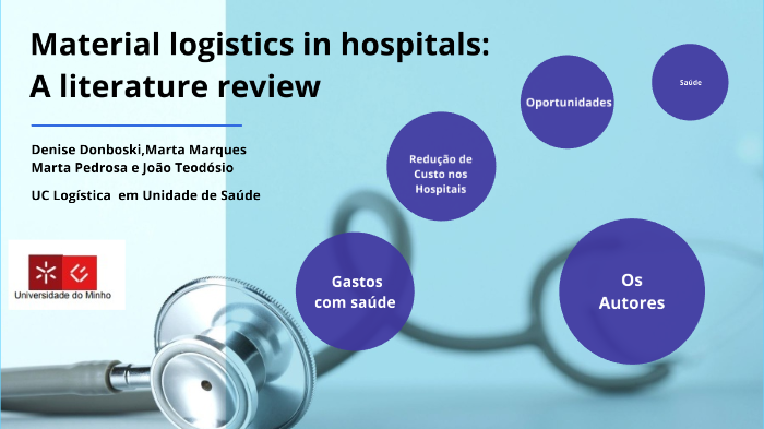 Material logistics in hospitals: A literature review by Denise Donboski ...