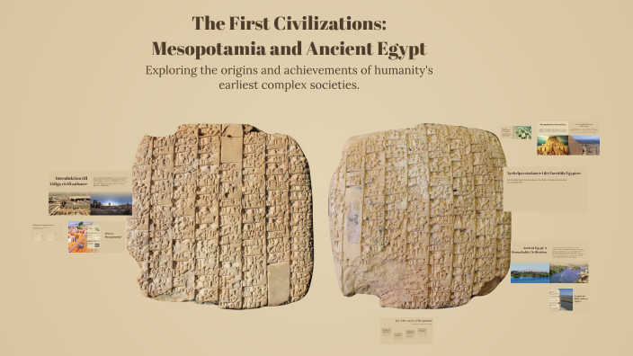 The First Civilizations: Mesopotamia and Ancient Egypt by Marino Cakic ...