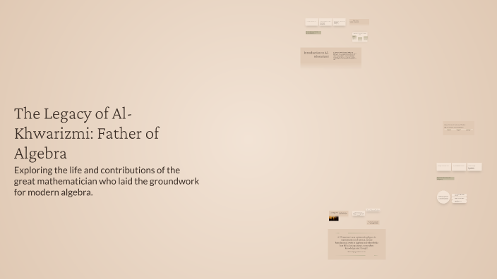 The Legacy of Al-Khwarizmi: Father of Algebra by ava kaya on Prezi