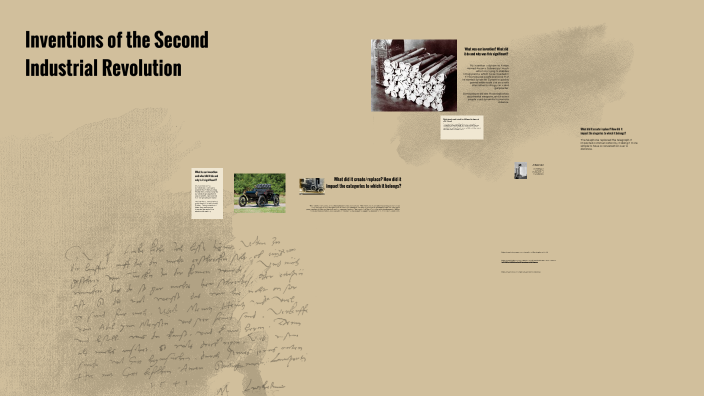 Inventions of the Second Industrial Revolution by Will Barrett on Prezi