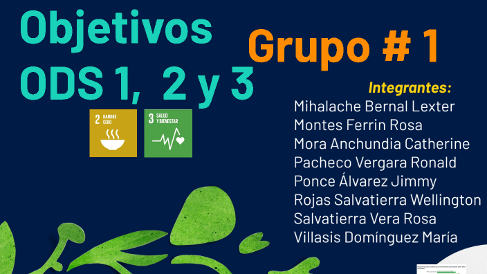 Presentación de los Objetivos ODS 1, 2 y 3 by Javier Pacheco on Prezi