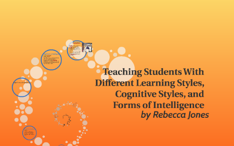 Teaching Students With Different Learning Styles, Cognitive by Rebecca ...