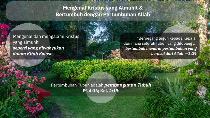 Mengenal Kristus yang Almuhit dan Bertumbuh dengan Pertumbuhan Allah by Witanto Adji on Prezi