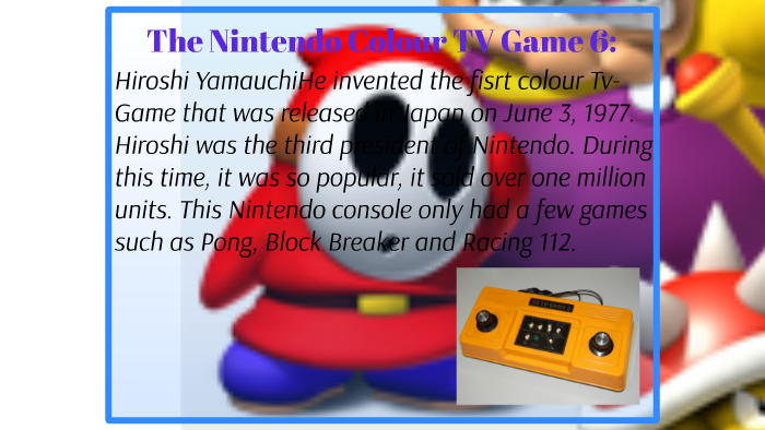 The History of The Nintendo Timeline by Taylor Yount on Prezi