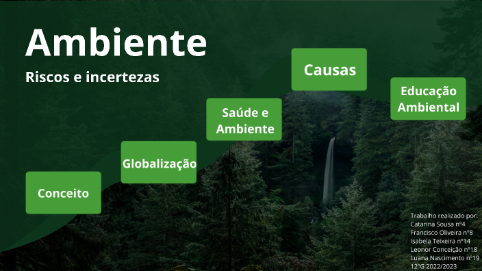 Ambiente - Riscos e incertezas by Luana Nascimento on Prezi