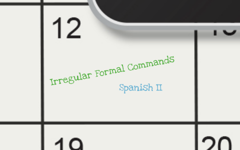 Irregular Formal Commands by on Prezi