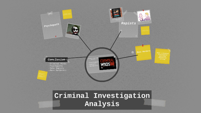 Criminal Investigation Analysis by Daisy Ambriz