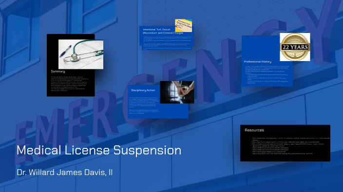 Medical License Suspension by Emily Speer on Prezi