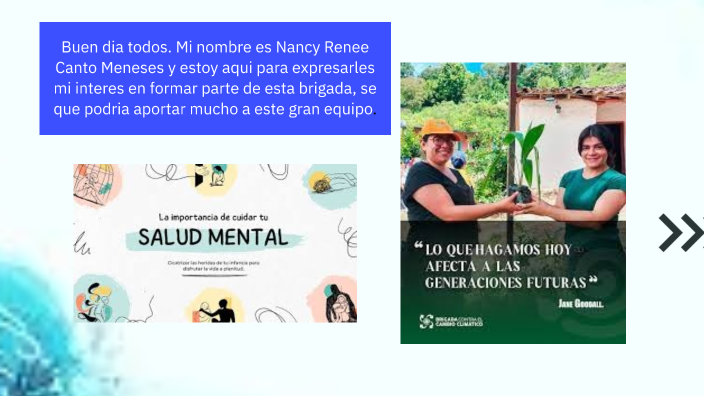 Buen dia todos. Mi nombre es Nancy Renee Canto Meneses y estoy aqui ...