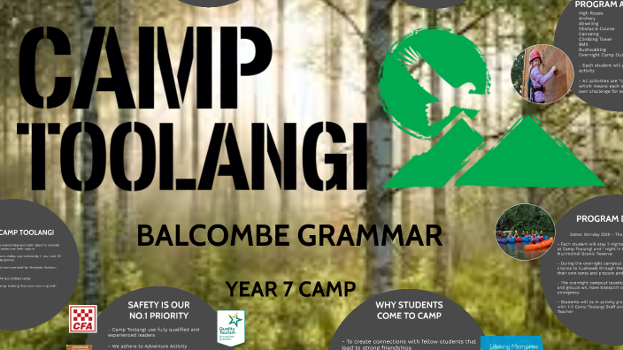 Balcombe Grammar Year 7 Camp by david ciavarella on Prezi