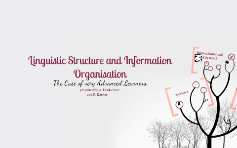 Linguistic Structure and Information Organisation by Alexander ...