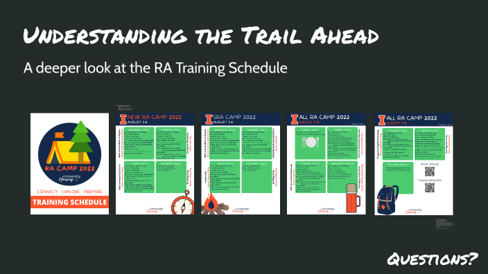 RA Training Schedule Review by Dave Arnold on Prezi
