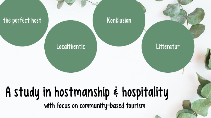 A study in hostmanship and hospitality by Cicilia Amalie Venca Povlsen ...