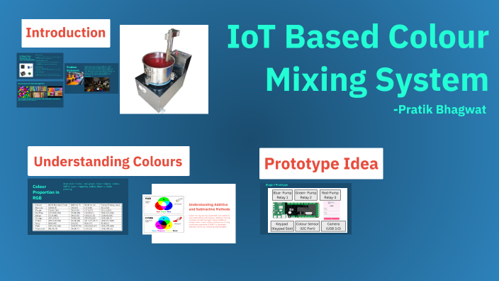 IoT Based Color Recognition and Mixing System by Pratik Bhagwat on Prezi