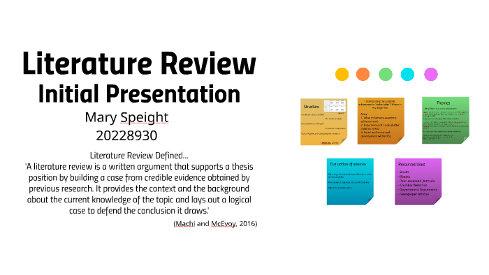 Literature Review by Mary Speight on Prezi