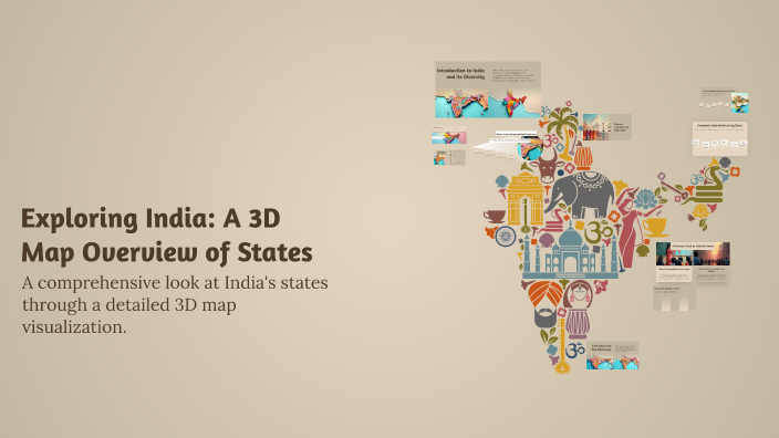 Exploring India: A 3D Map Overview of States by Information Technology ...