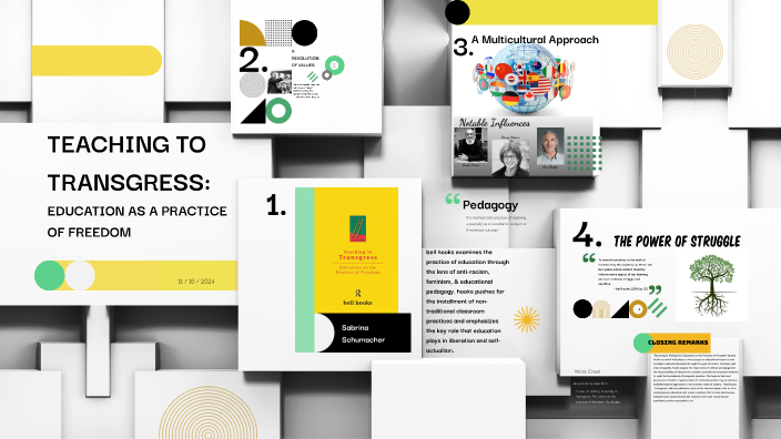 TEACHING TO TRANSGRESS: EDUCATION AS A PRACTICE OF FREEDOM by Sabrina ...