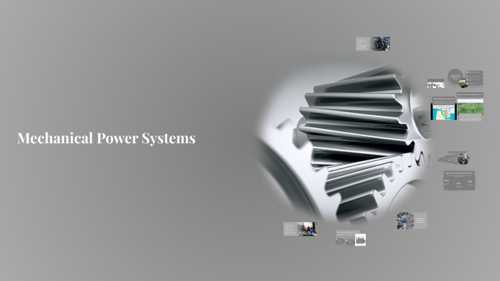 Breakdown of Chapter 9: Mechanical Power Systems by Radarius Ball on Prezi