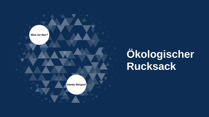 Ökologischer Rucksack by Mia B on Prezi