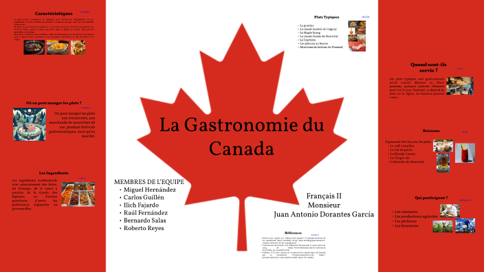 La Gastronomie du Canada by RS RE on Prezi