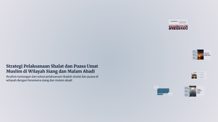 Strategi Pelaksanaan Shalat dan Puasa Umat Muslim di Wilayah Siang dan ...