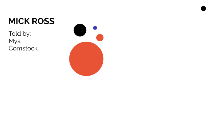 Mick Ross by Mya Comstock on Prezi