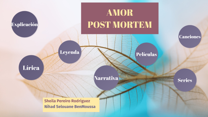 Amor Post Mortem by Nihad Selouane on Prezi