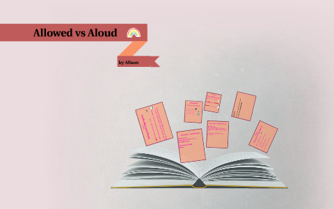 What does "aloud" mean by Alison Monminie on Prezi